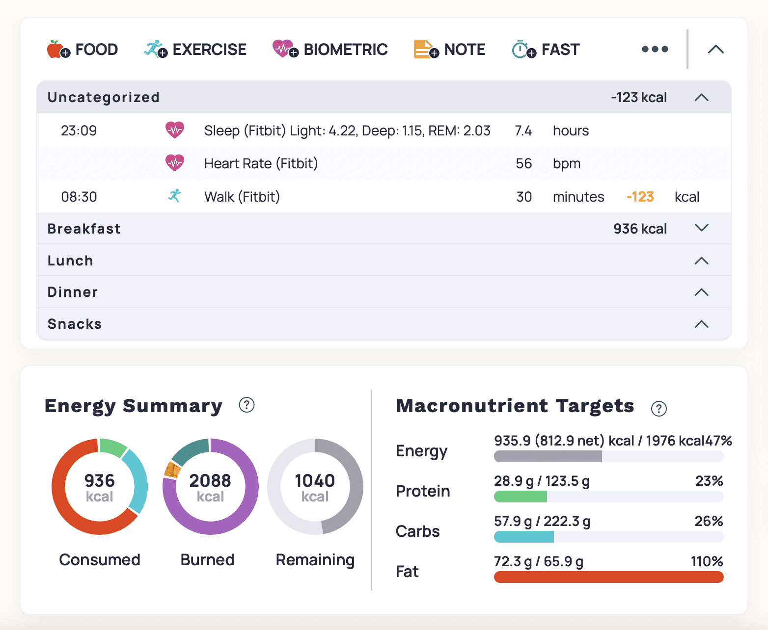 Device Integration: Fitbit