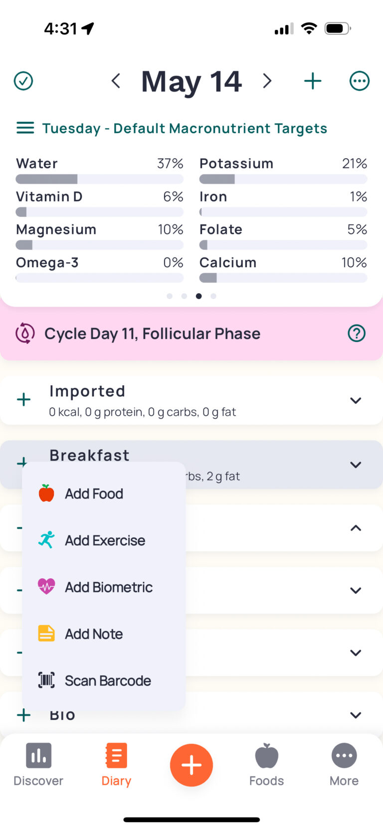 How To: Use Diary Groups - Cronometer Blog